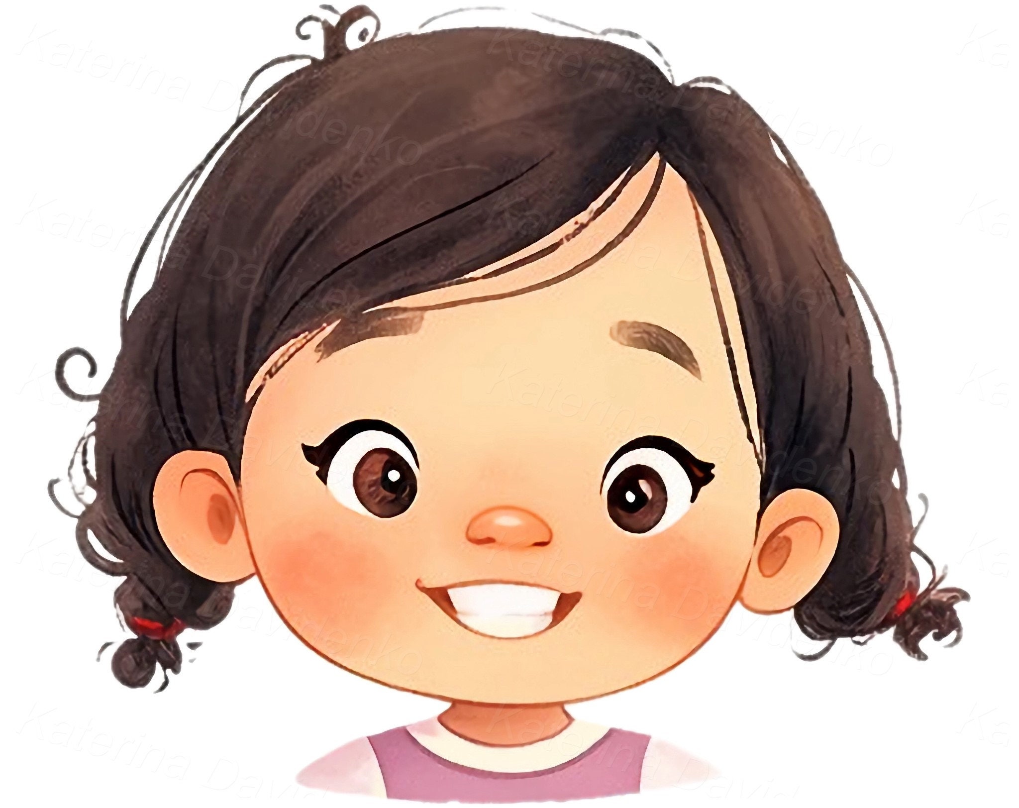 Collection of cartoon happy kids heads png clipart, multinational ...