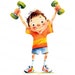 Set of Cartoon Kids Doing Different Sport Activities PNG Clipart ...