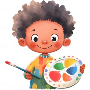 Cute School Kids PNG Clipart Set. Education Clipart. Isolated Children ...