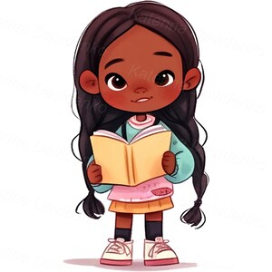 Cute Cartoon Multiethnic School Kids With Backpacks PNG Clipart Set ...