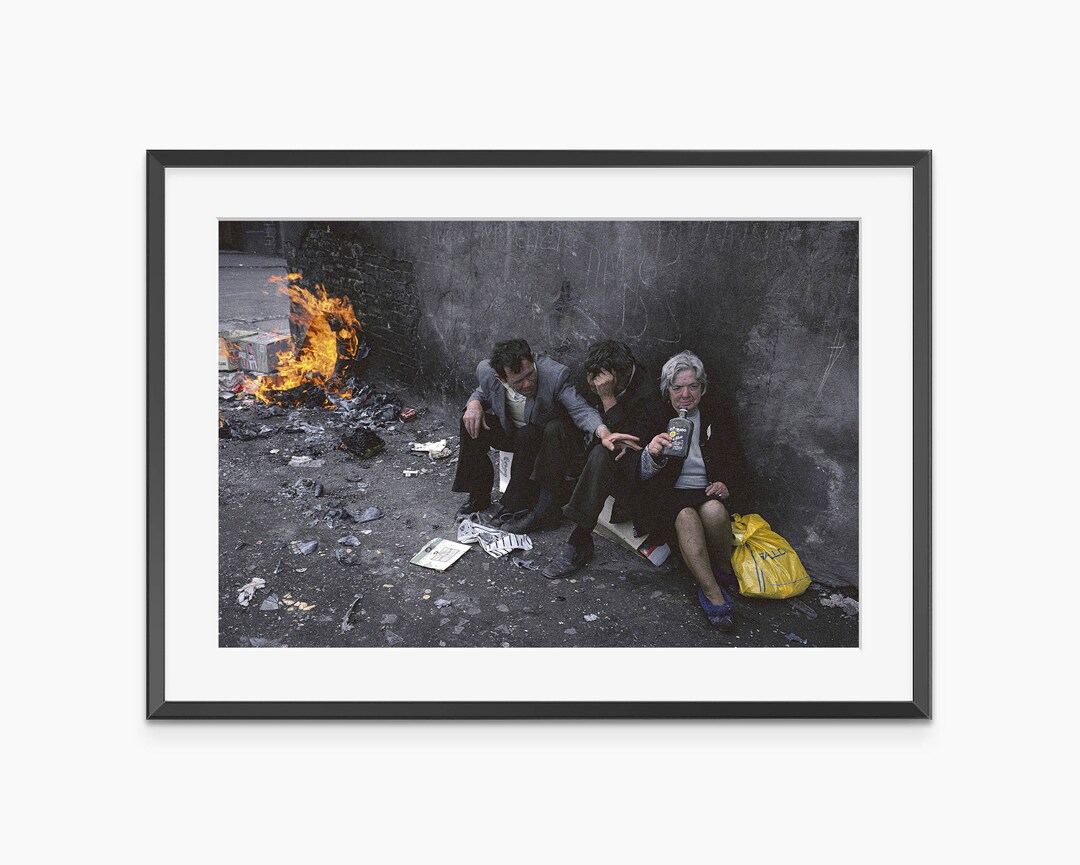 Street Photography Poster, Poverty Theme Photo Print, Homeless People ...