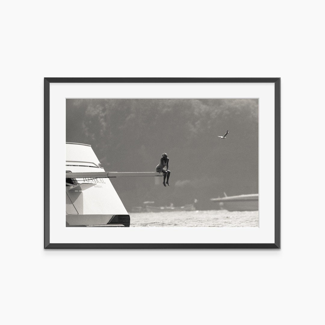 Princess Diana on Yacht, Photography Prints, Diving Board, Retro Poster ...