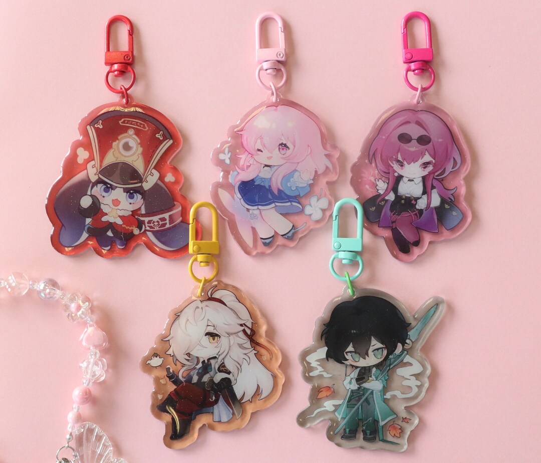 Honkai Starrail Keychains | Kafka, Danheng, Pompom, Jingyuan, March 7th ...