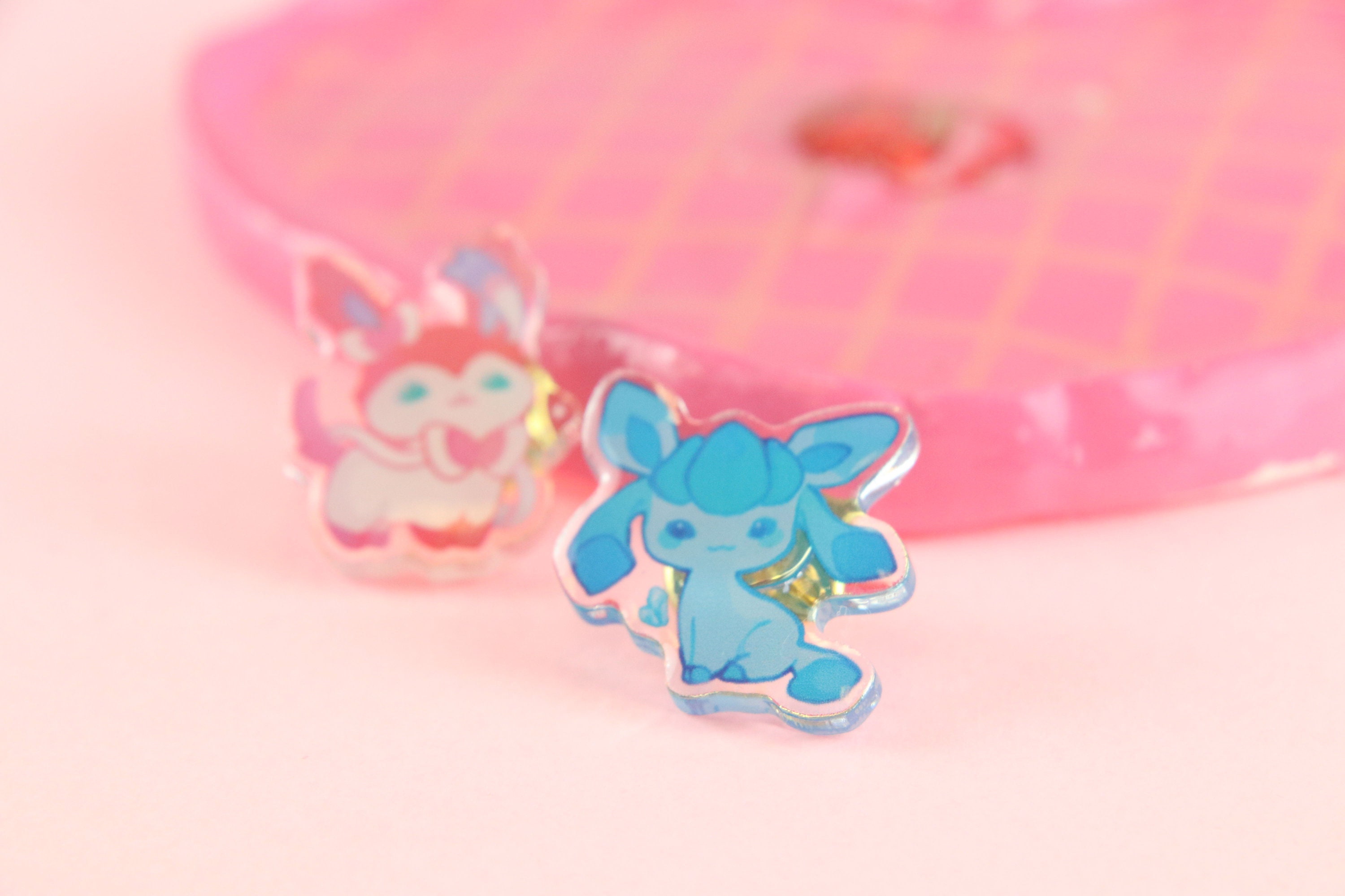 Eeveelutions Acrylic Epoxy Pin Pika Eevee - Etsy