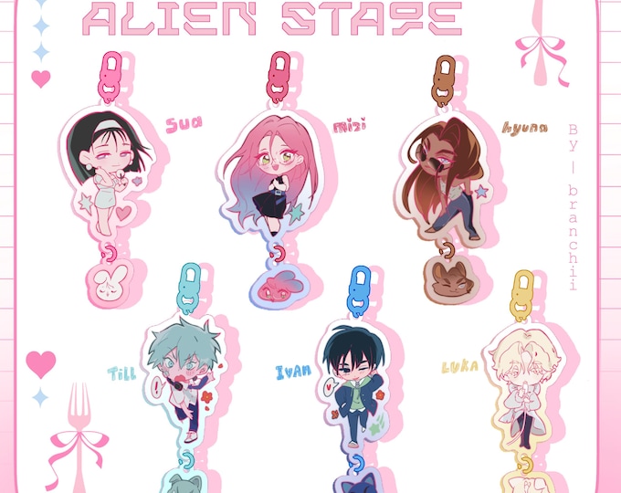 ALIEN STAGE - Anakt Garden Keychains (ivan/till/mizi/sua/luka/hyuna) - Etsy