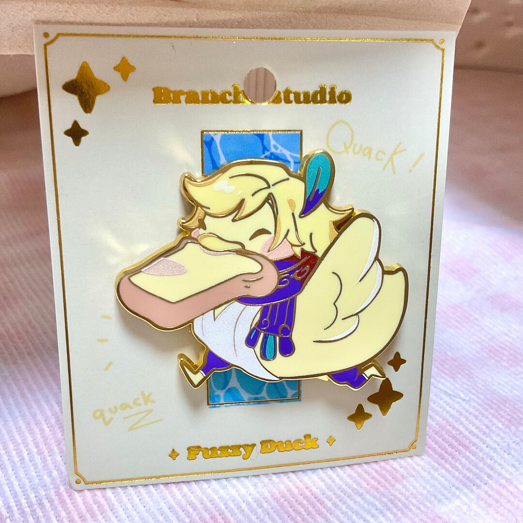 Genshin Duck Enamel Pin Kaveh With Bread - Etsy