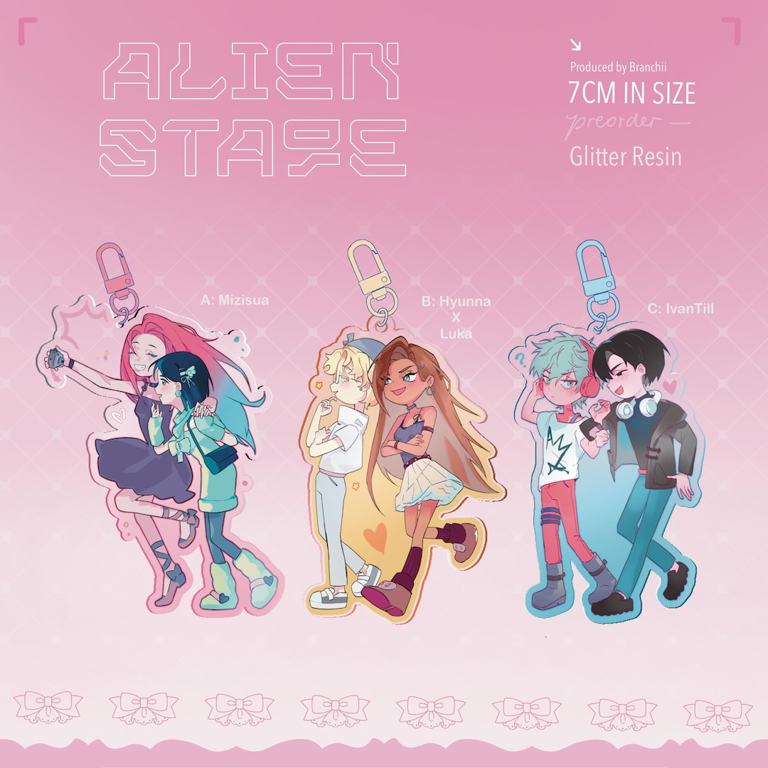 Alien Stage Linked Charms | Ivan | Mizu | Luka | Till | Hyunna | - Etsy