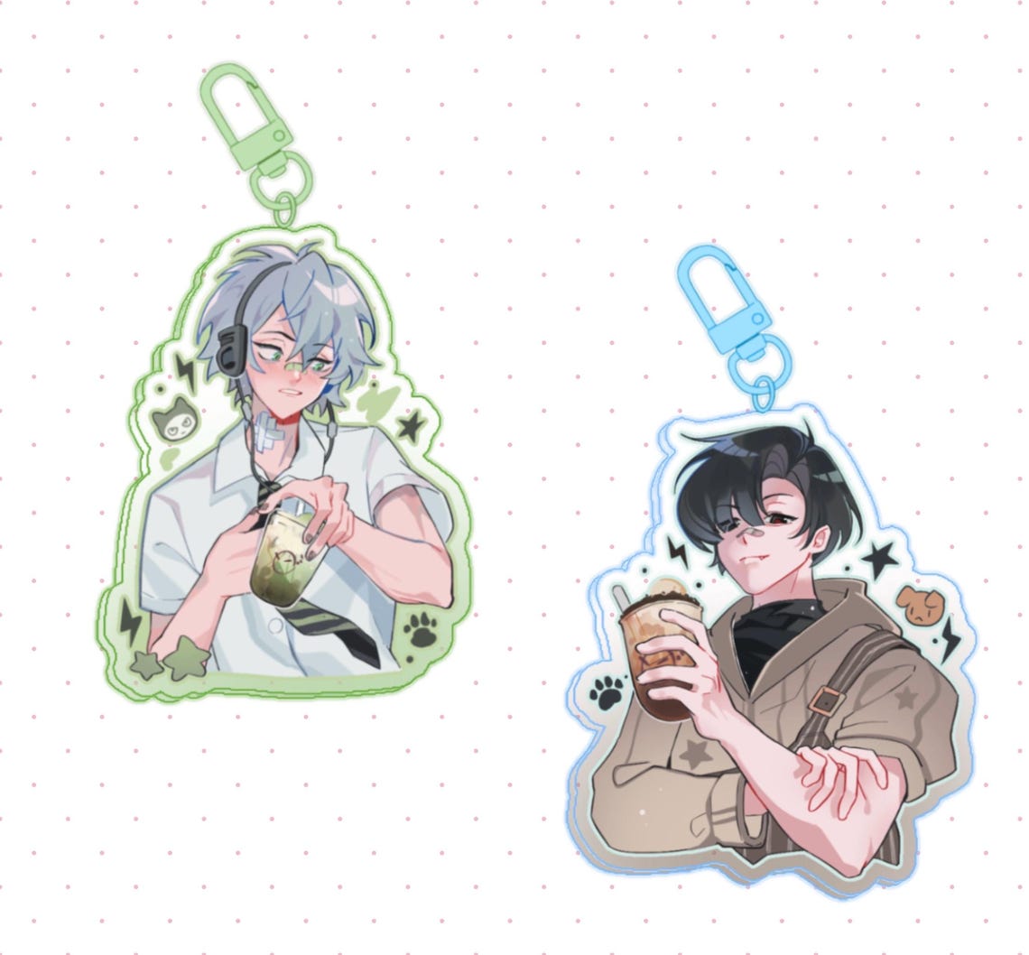 Alien Stage Drinks Charms | Ivan | Mizu | Luka | Till | Hyunna | - Etsy