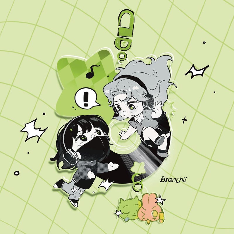 Green Anime Charm - Etsy UK