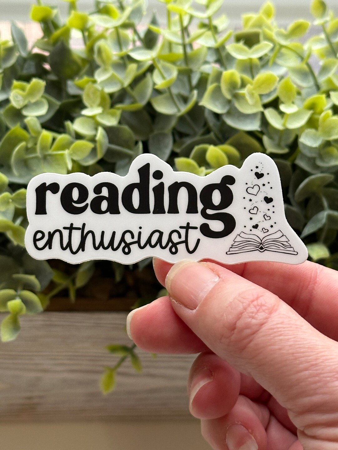 Reading Enthusiast Sticker, Reading Sticker for Kindle, Waterproof ...