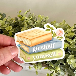 Book Sticker, Waterproof Vinyl Decal, Bookish Merch, Gift for Librarian ...
