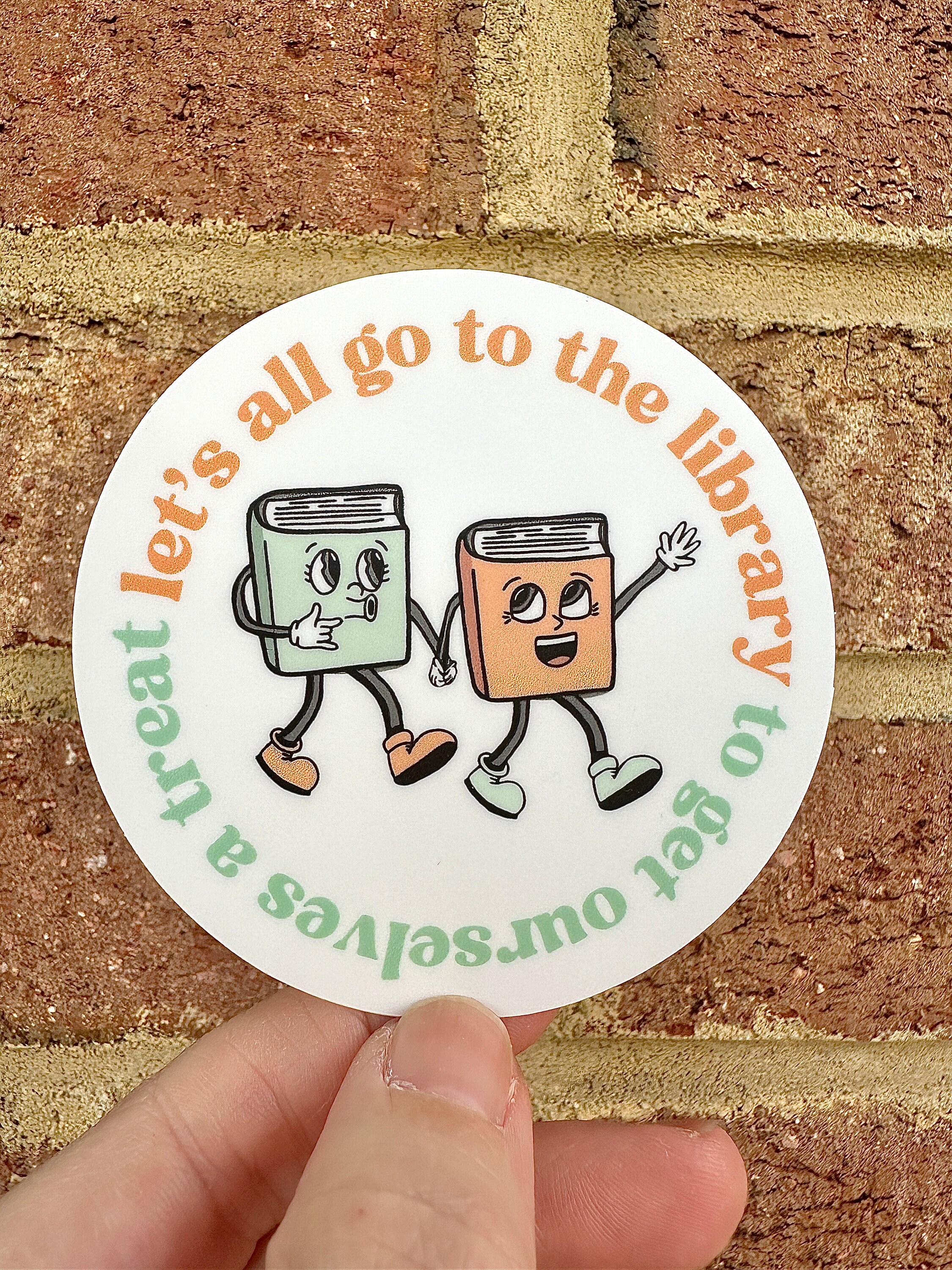 Book Sticker, Library Sticker, Waterproof Vinyl Decal, Bookish Merch ...