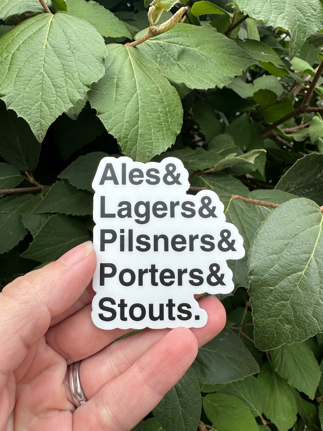 Beer Sticker for Water Bottle Types of Beer Sticker Beer - Etsy