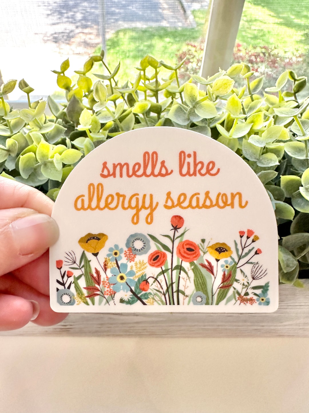 Allergy Sticker, Allergy Season Sticker for Laptop, Sarcastic Sticker ...