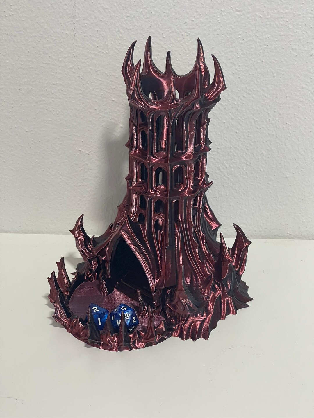 Black Gothic Dice Tower Obsidian Fortress for DND RPG - Etsy