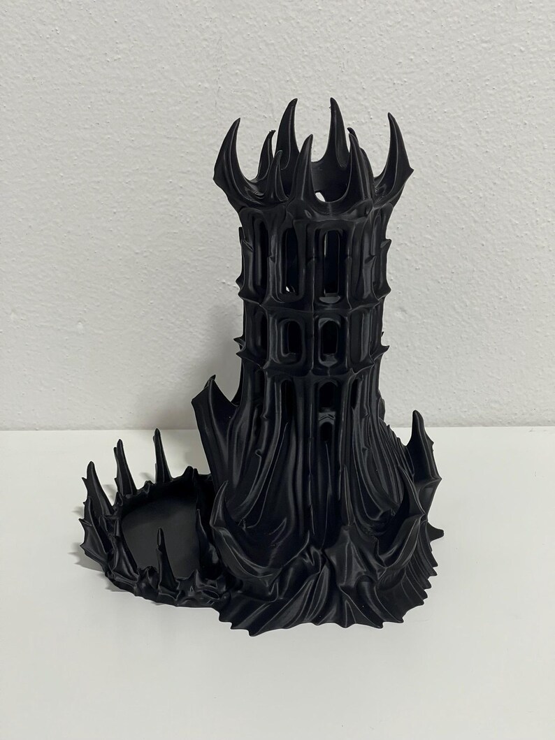 Black Gothic Dice Tower Obsidian Fortress for DND RPG - Etsy