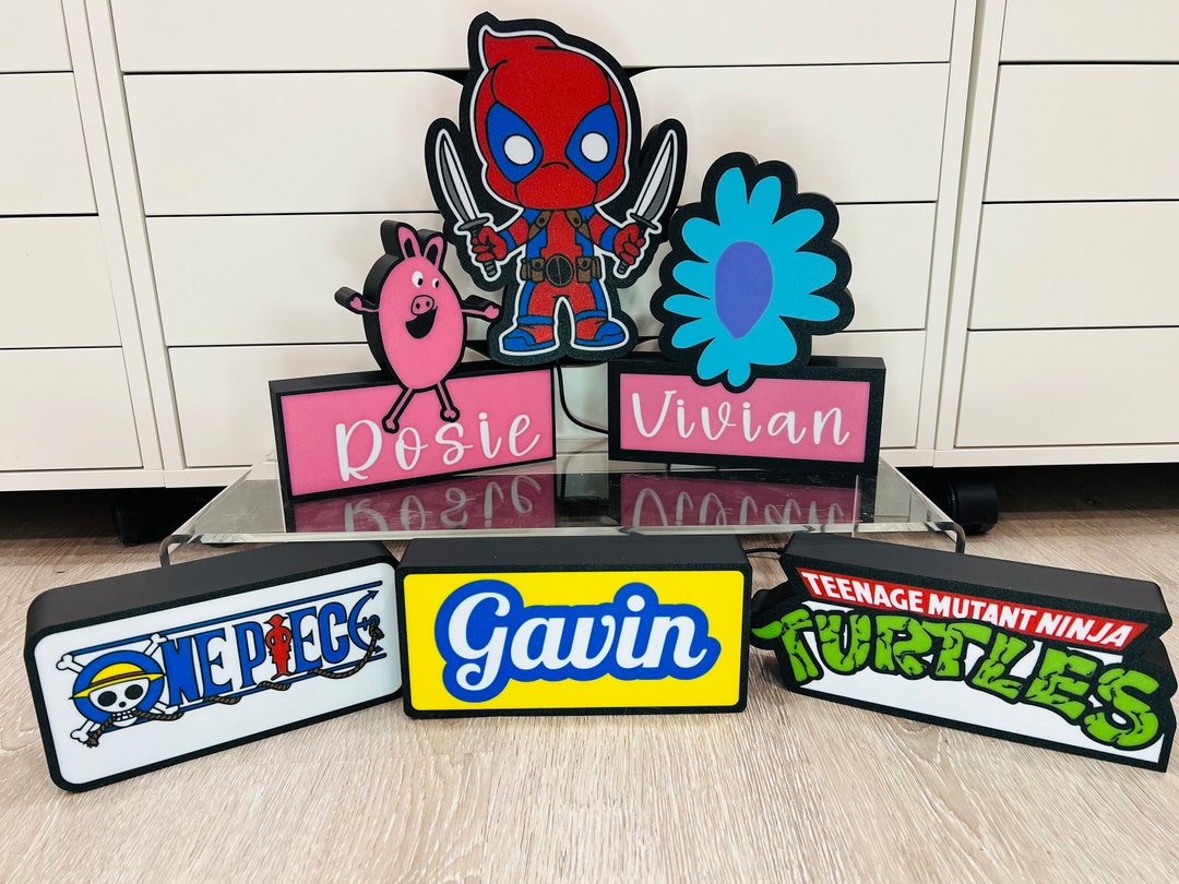 Custom RGB LED Light Box Sign W Name And/or Custom Drawing or - Etsy Norway