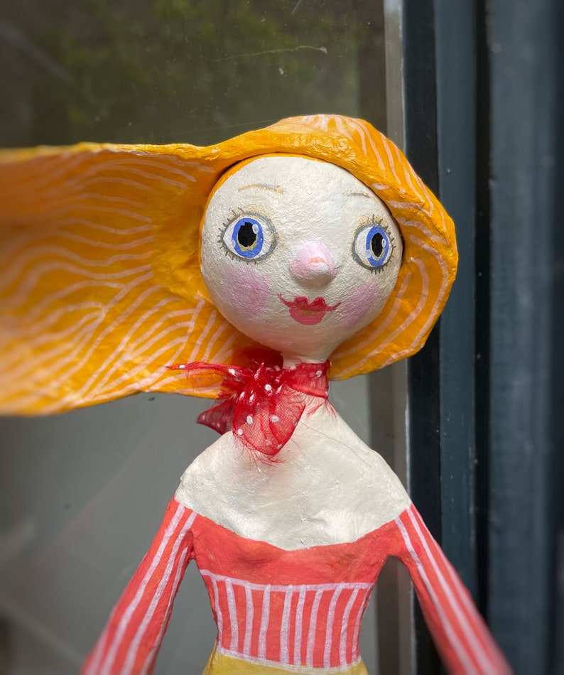 Papier Mache Doll With Balloon Wall Decoration - Etsy
