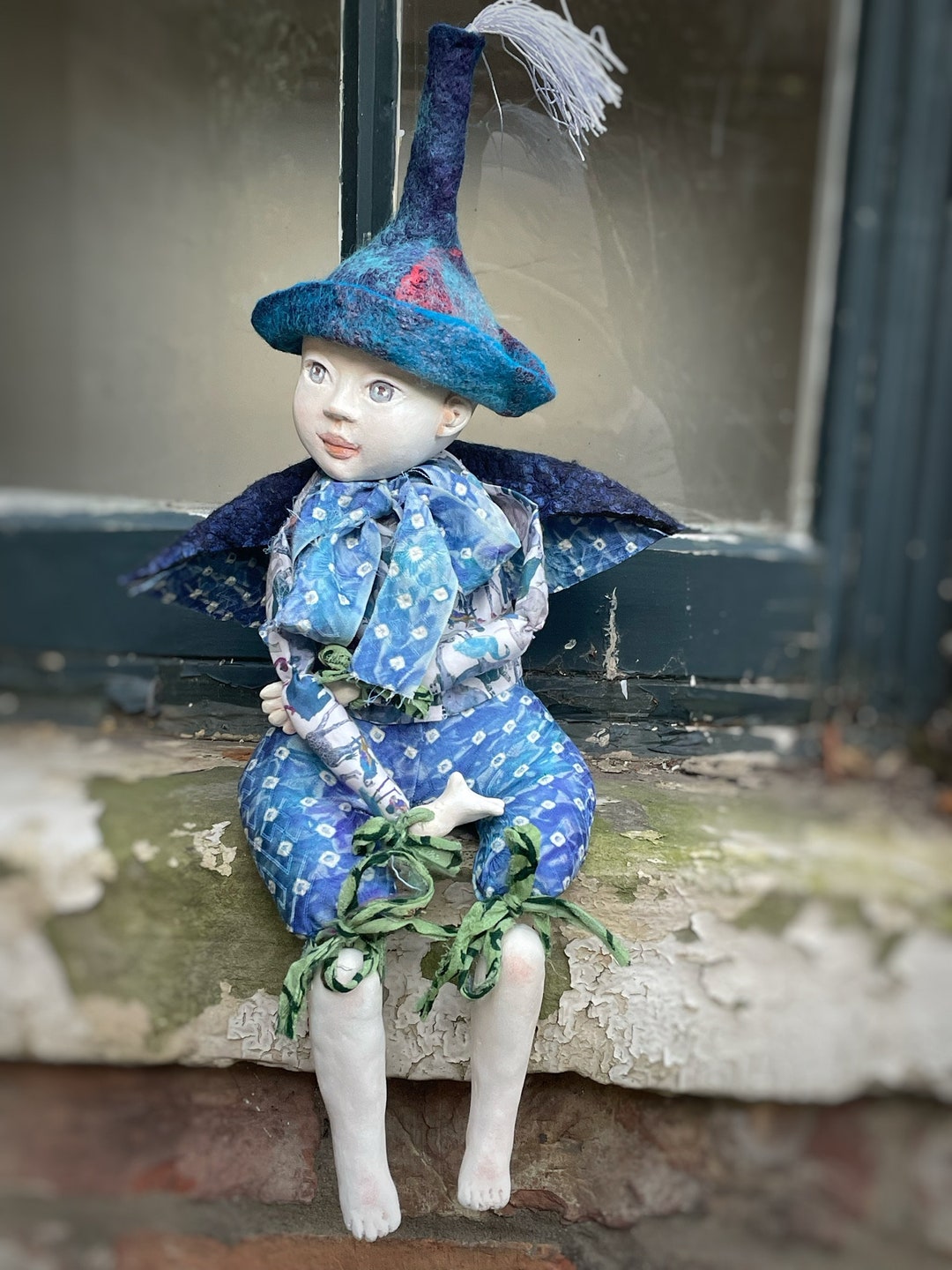 Polymers Clay Angel Art Doll/sculpture - Etsy