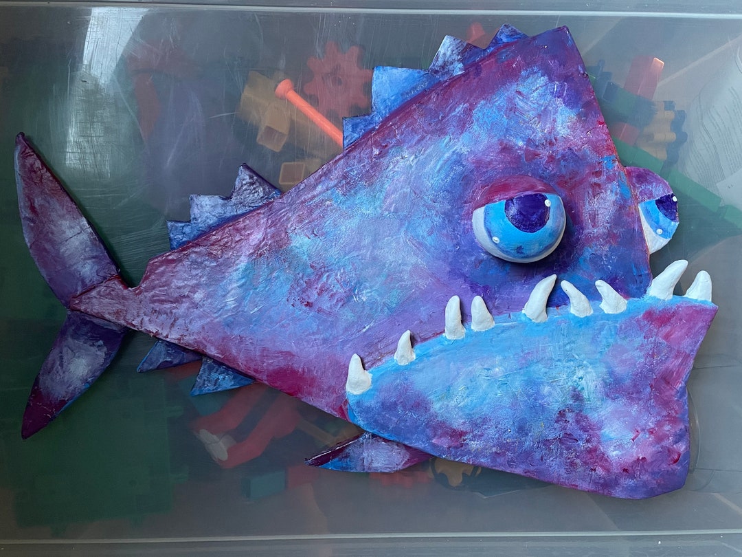 Papier Mache Fish - Etsy