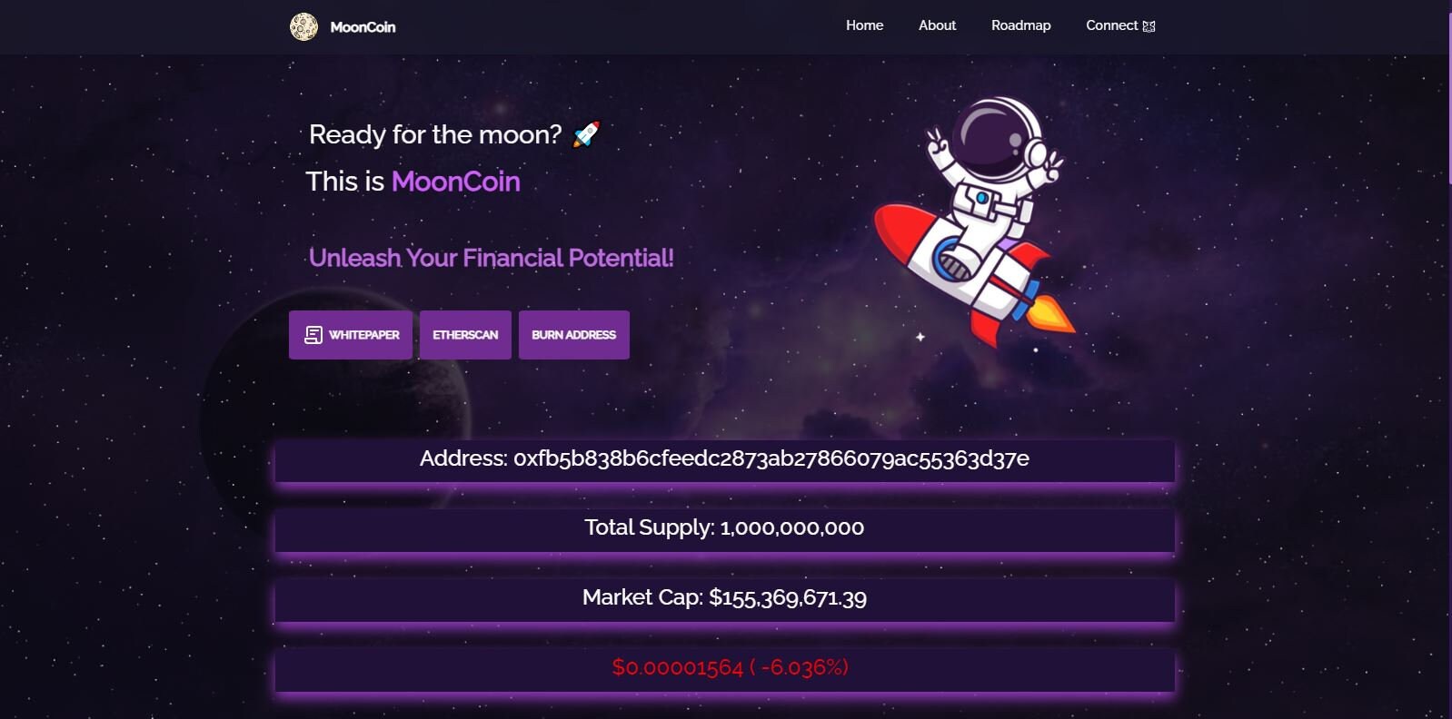 Cryptocurrency Token Website Template Landing Page | Crypto Landing ...
