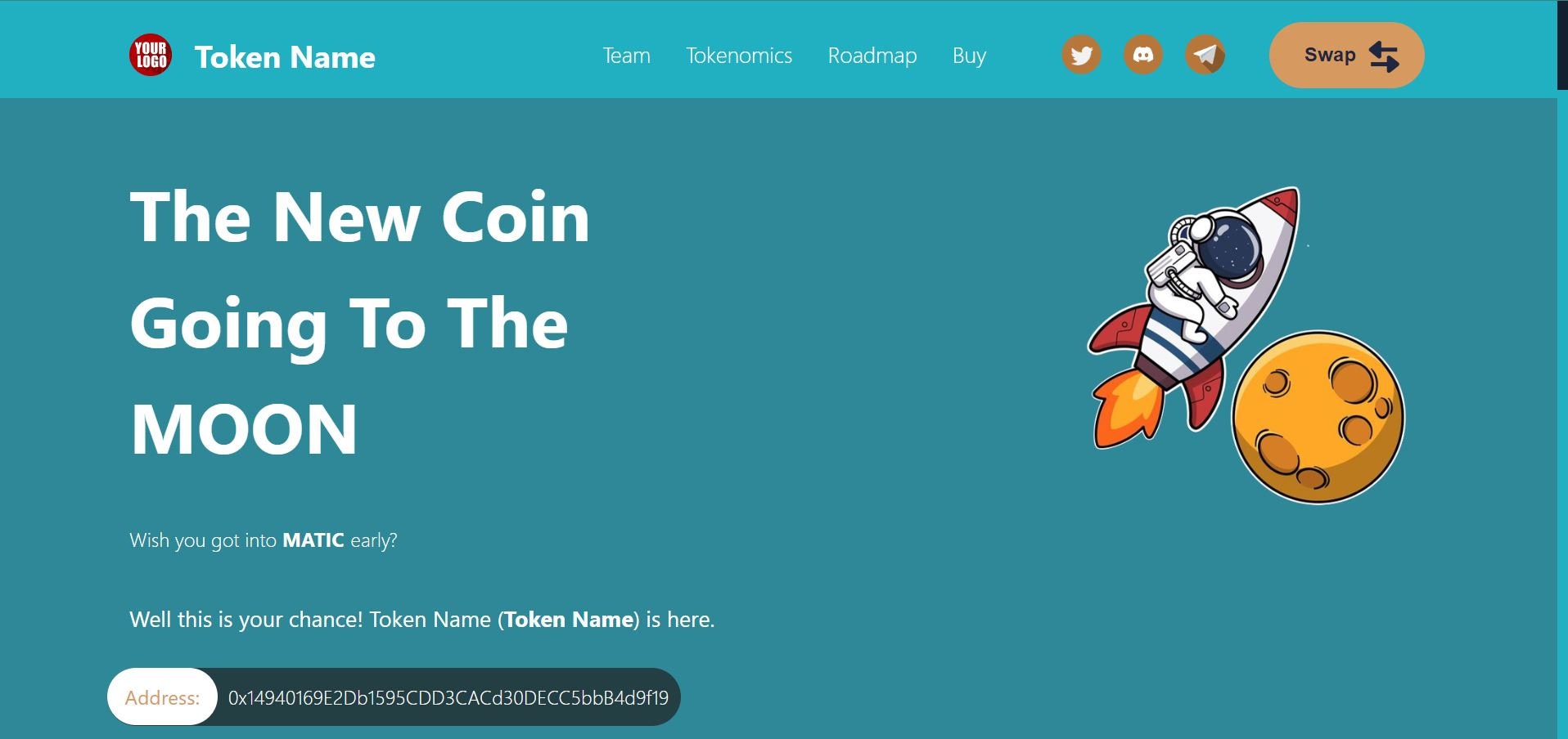 Memecoin Crypto Website Template: Reactjs Landing Page (digital ...