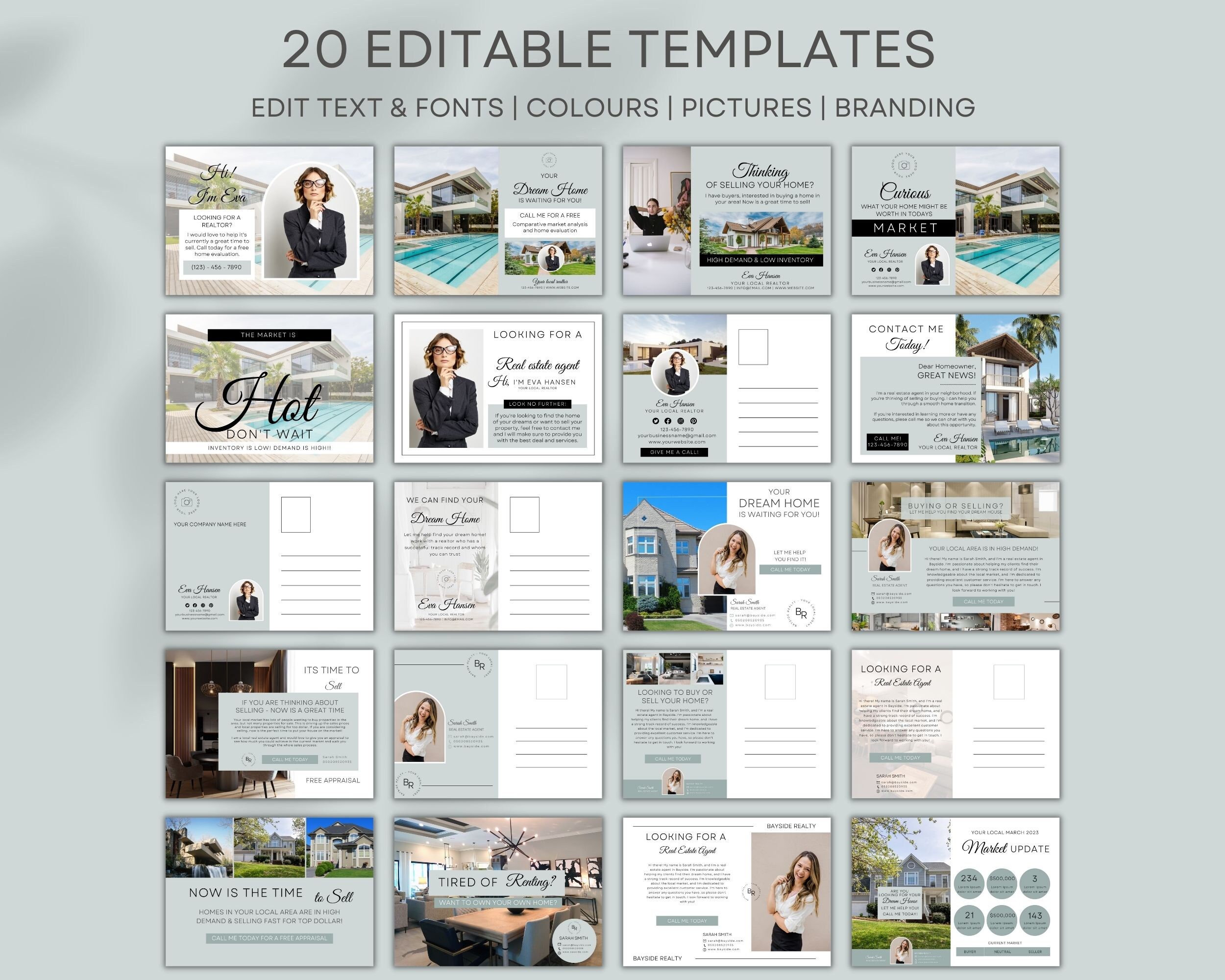 Real Estate Post Cards Realtor Farming Post Card Real Estate Post Card ...