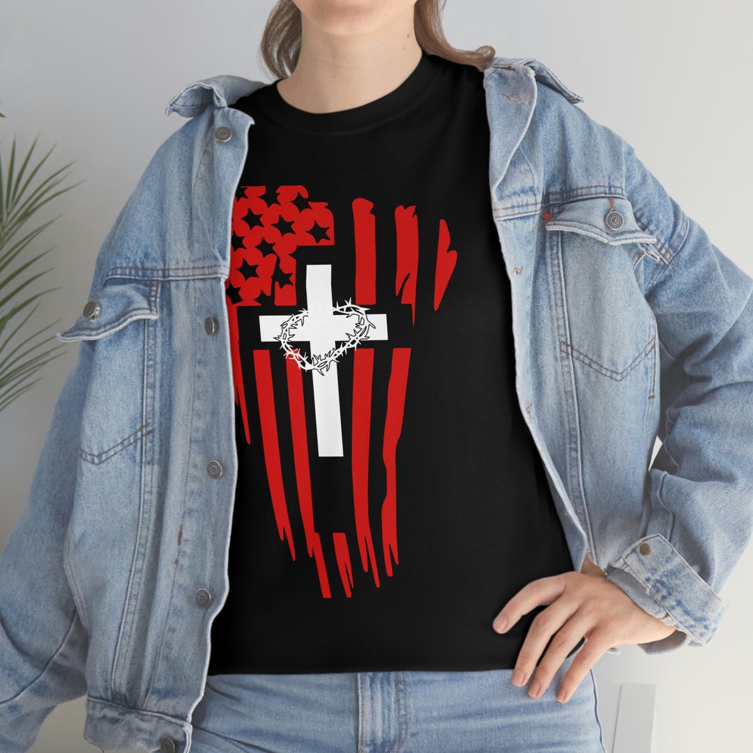 American Flag, Cross, Jesus, God, Red Flag, Flag With Cross, God and ...