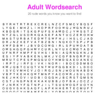 Downloadable Printable Adult Wordsearch Puzzle - Etsy