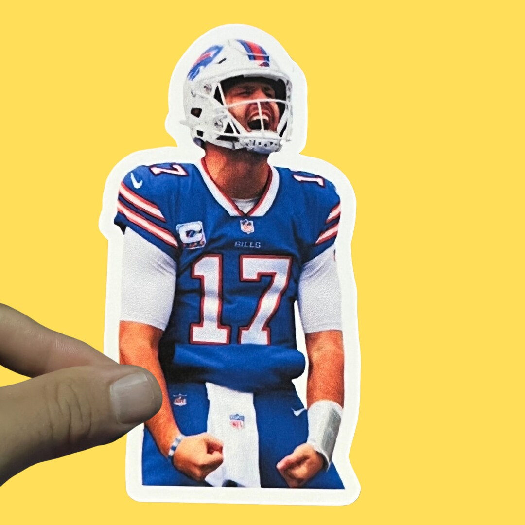 Josh Allen Sticker Bills Mafia Buffalo Bills Sticker Bills Nfl Weatherproof Premium Matte