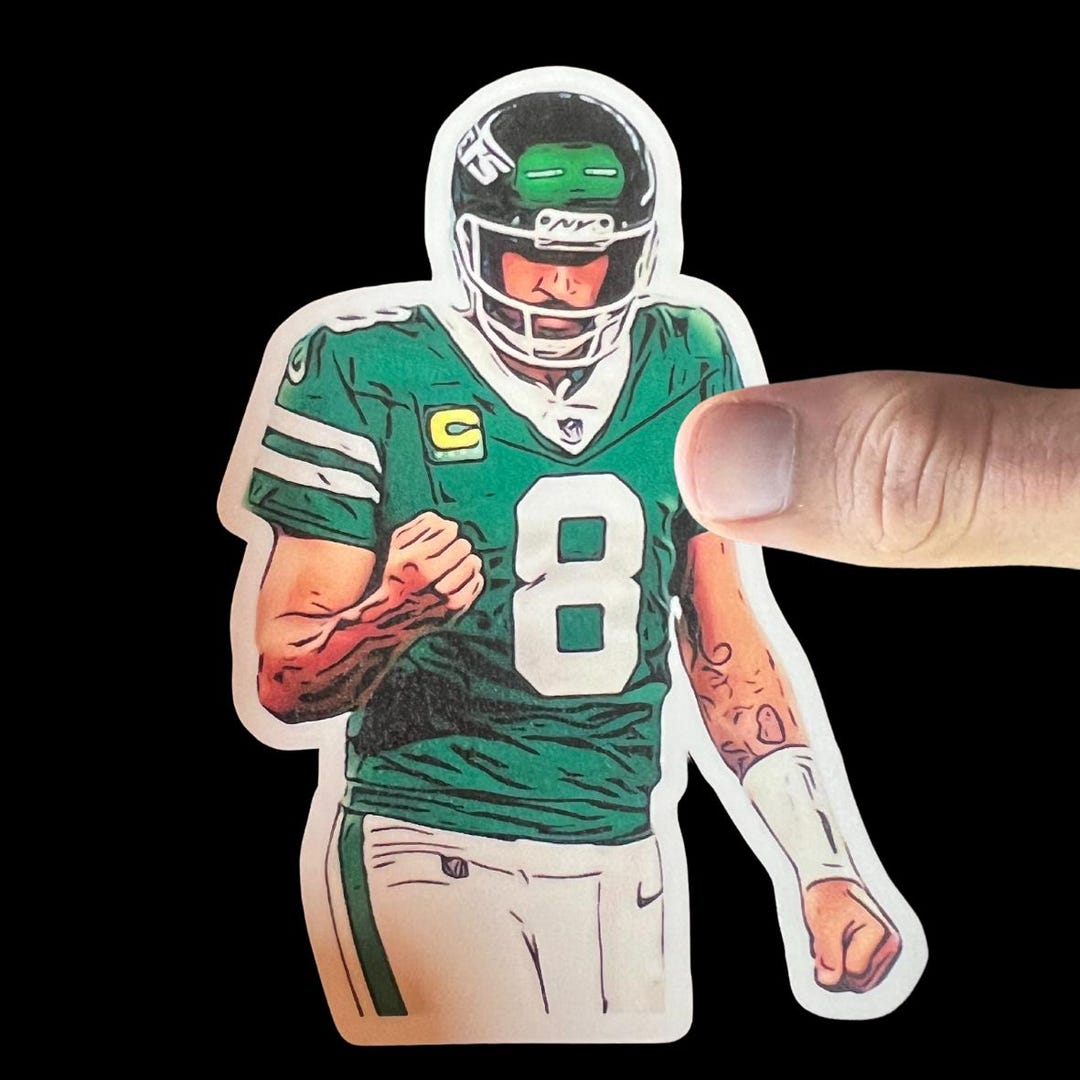 Aaron Rodgers Sticker, MVP, NY Jets, AFC, Cute Gift, Weatherproof ...