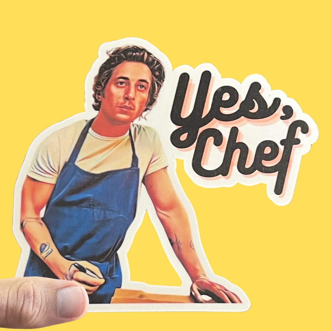 The Bear TV Show Sticker, Yes Chef Sticker, Jeremy Allen White ...