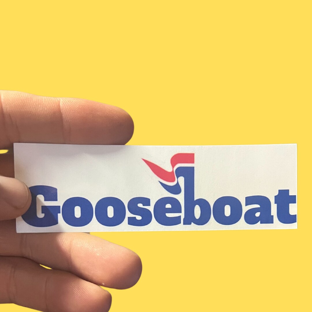 Goose Sticker, Gooseboat, Weatherproof Premium Matte Sticker, Laptop ...