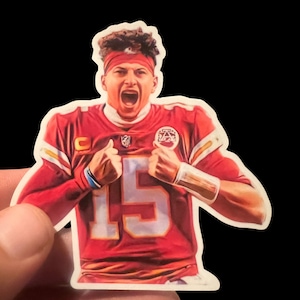 Patrick Mahomes Sticker, KC Chiefs, Super Bowl, Kansas City Chiefs ...