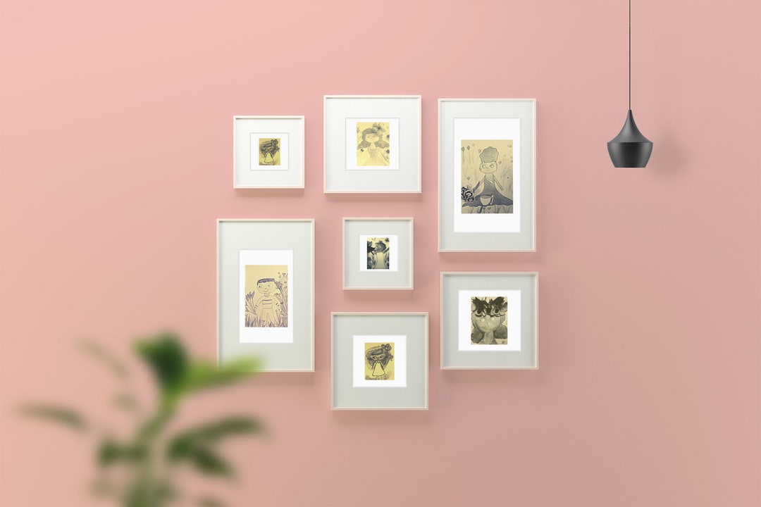 Digital Print: Golden Collection Set of 6 Pictures Digital - Etsy UK