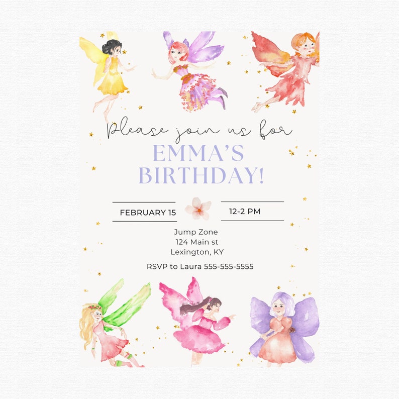 Printable Birthday Invitation Girls Birthday Invitation - Etsy