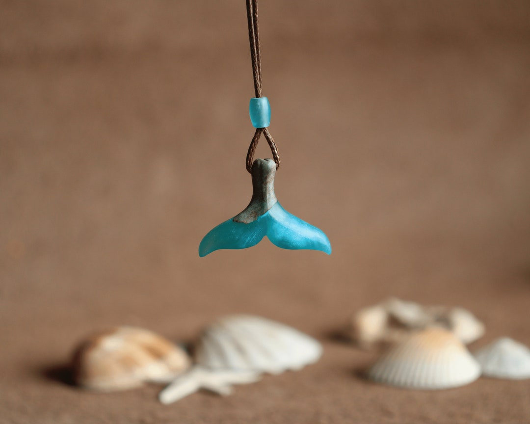Nautical Inspired Handmade Necklaces: Mermaid Pendant, Fishtail Wooden ...