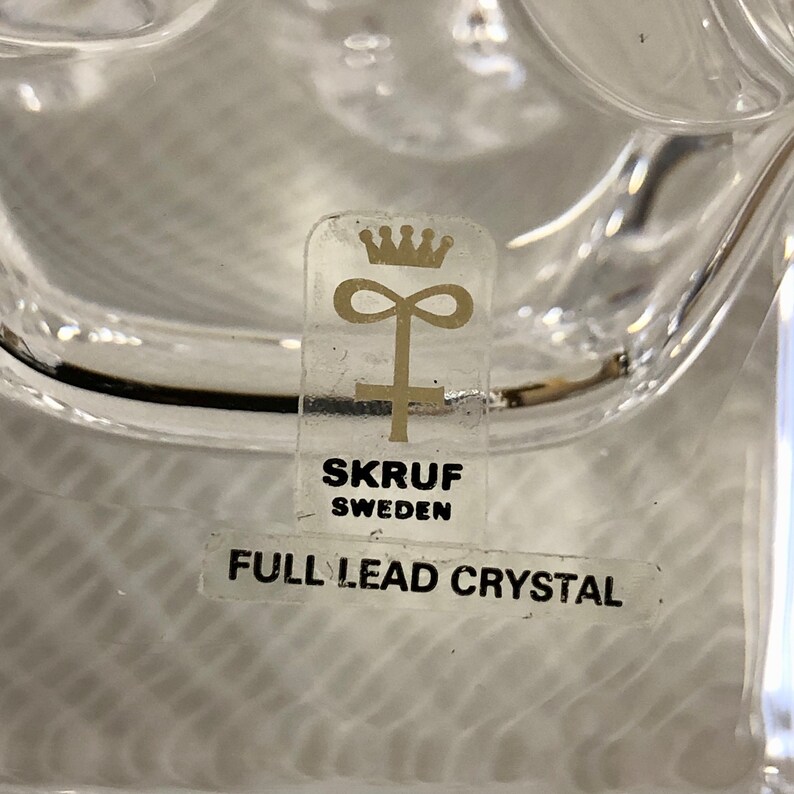 Vintage Scandinavian Crystal Glass Vase – Swedish Design by Lars ...