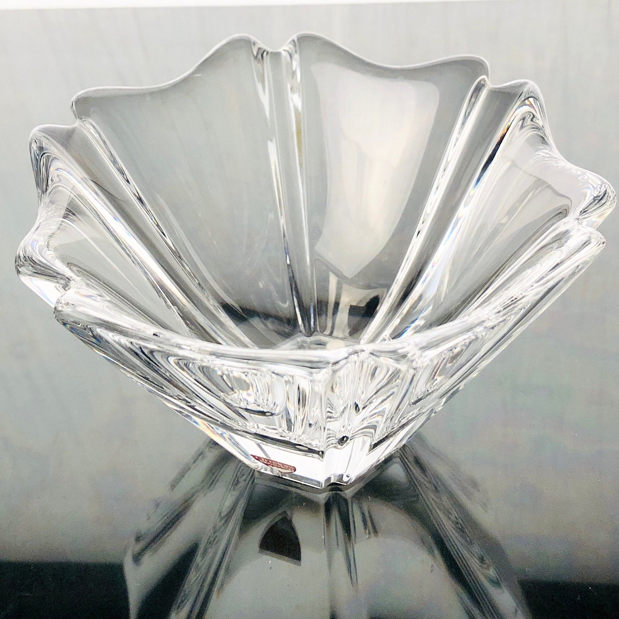 Vintage Orrefors Scandinavian Crystal Glass Bowl – "orion" by Lars ...