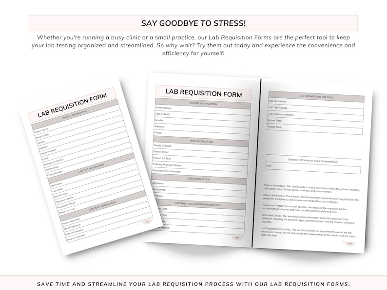 Lab Requisition Forms - 7 Editable Canva Templates and Printable PDF ...