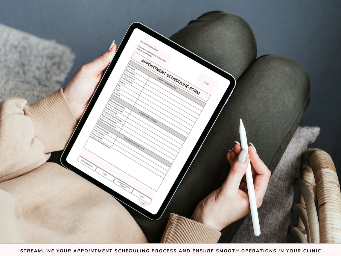 4 Printable Appointment Scheduling Forms, Editable Canva Template - Etsy