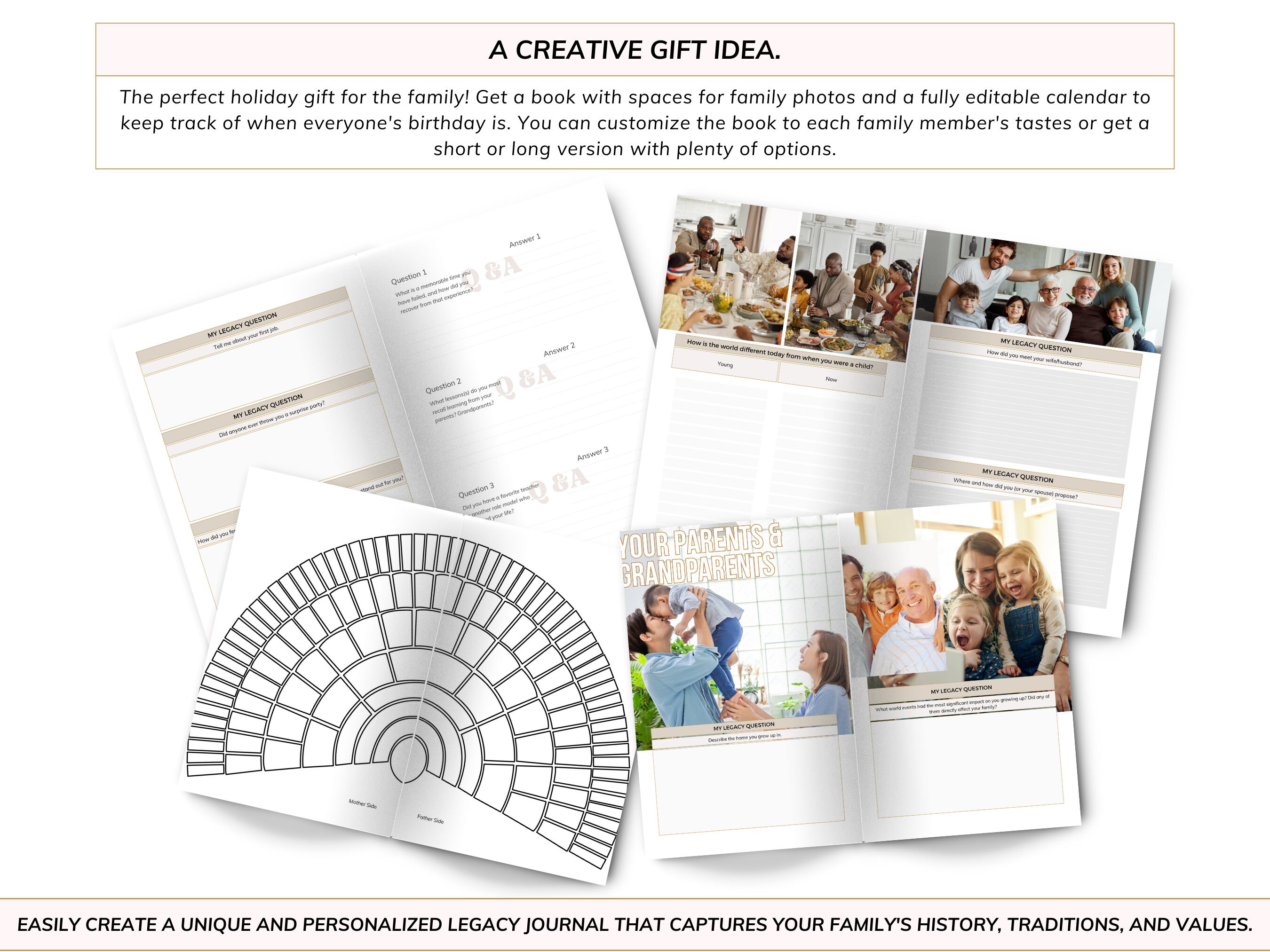 140 Legacy Journal: A Modern Family Heirloom Book , Parents ...