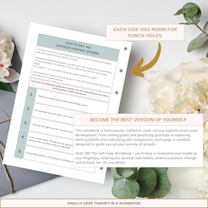 The Self-help Workbook: 80-page Workbook for Personal Growth, Self ...