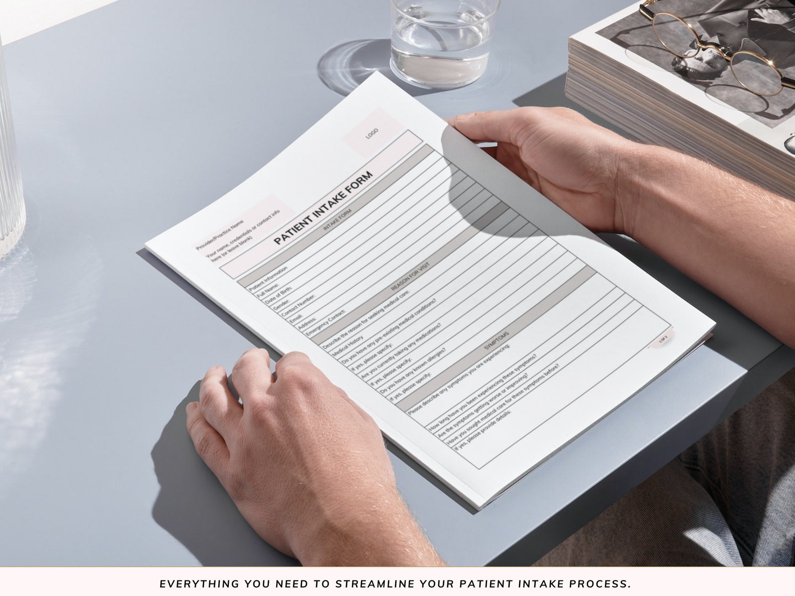 6 Patient Intake Forms Canva Template - Etsy