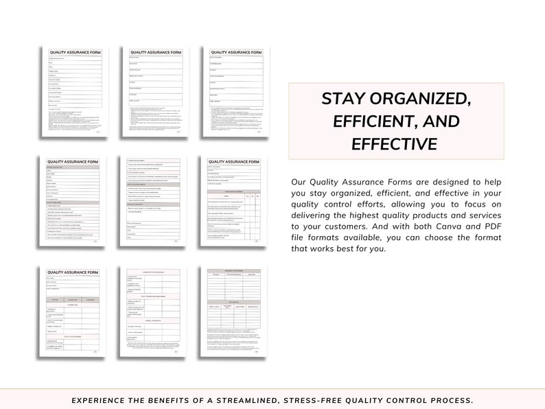 6 Quality Assurance Forms Templates - Track and Manage Your Process ...