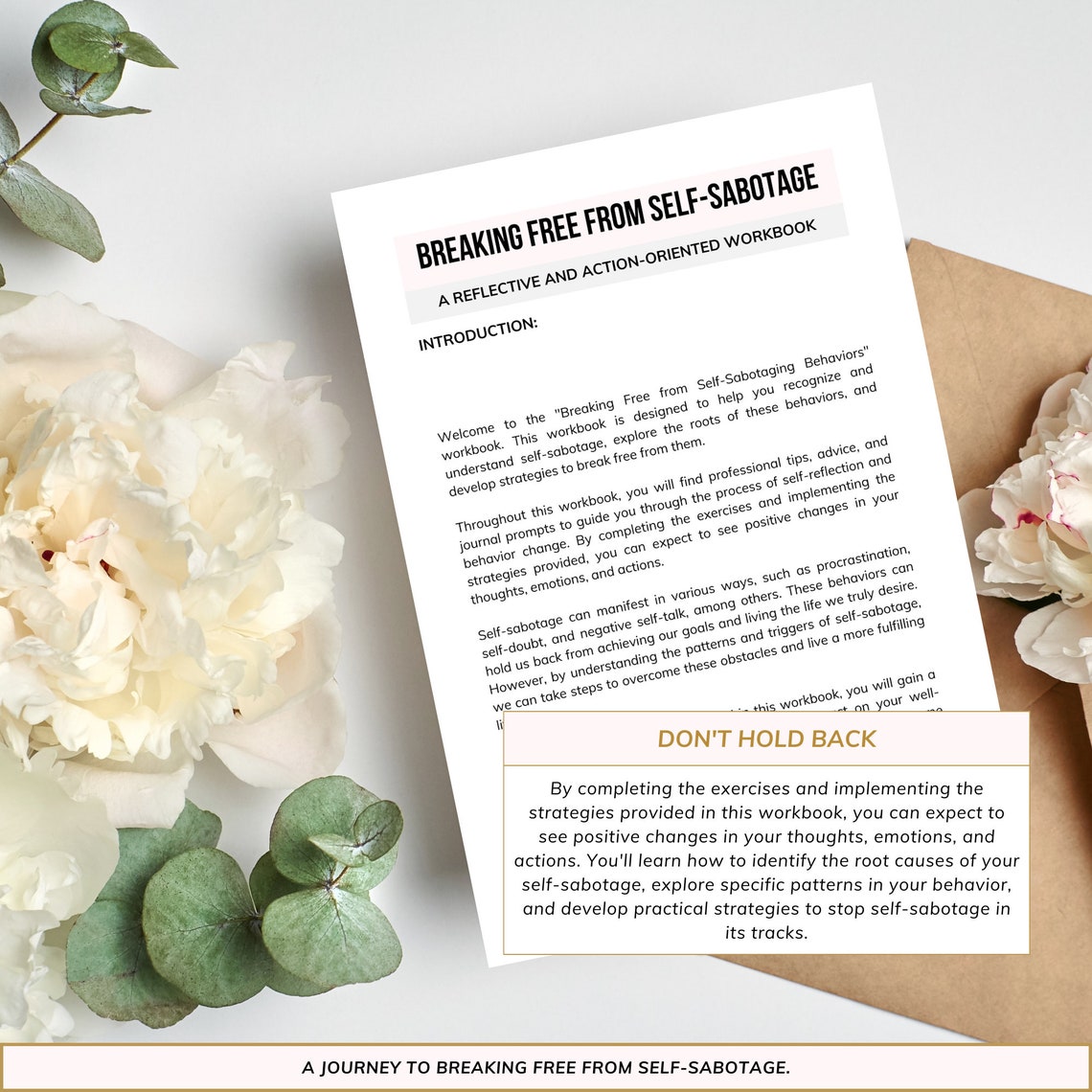 Breaking Free From Self-sabotage Worksheets: 14 Templates and Printable ...