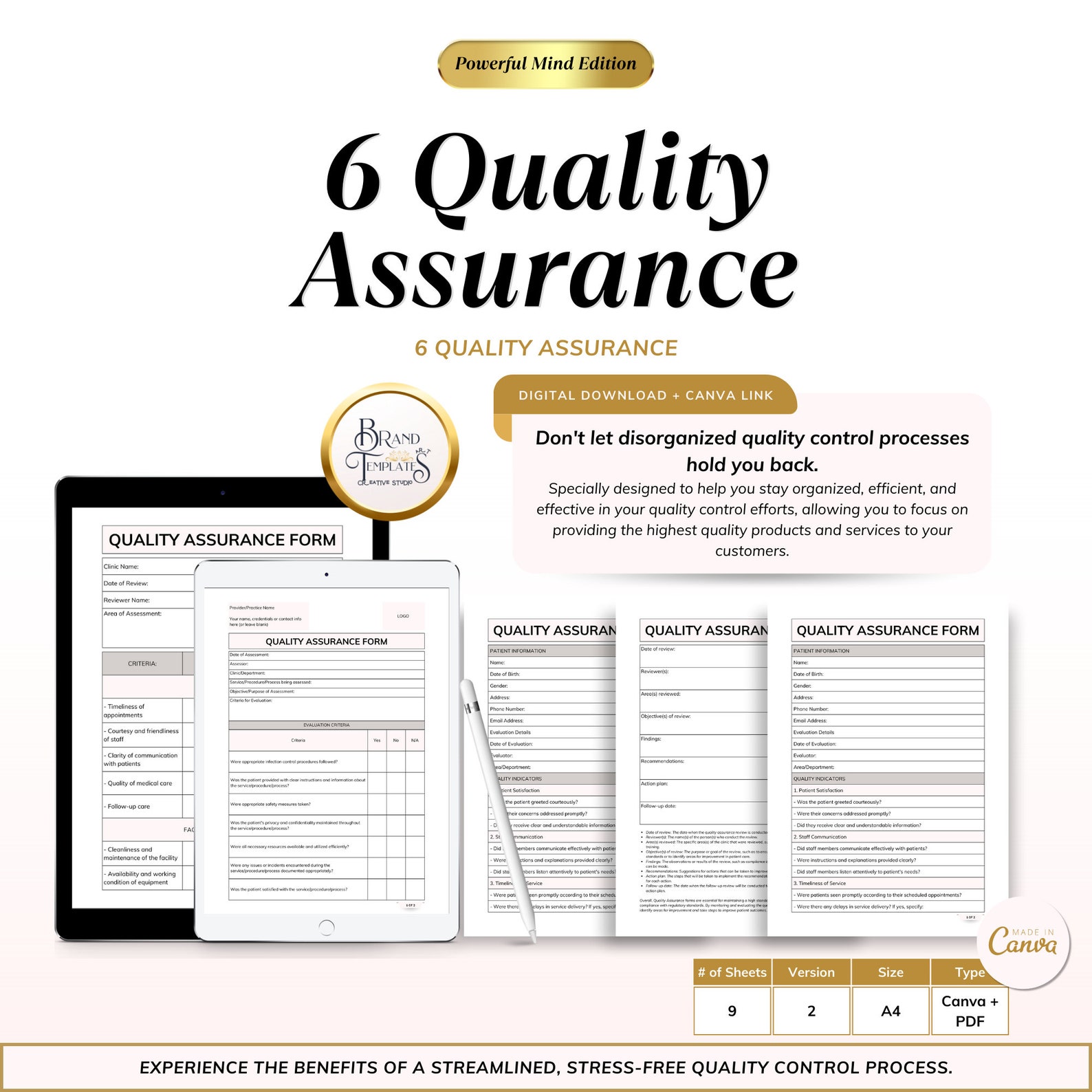 6 Quality Assurance Forms Templates - Track and Manage Your Process ...
