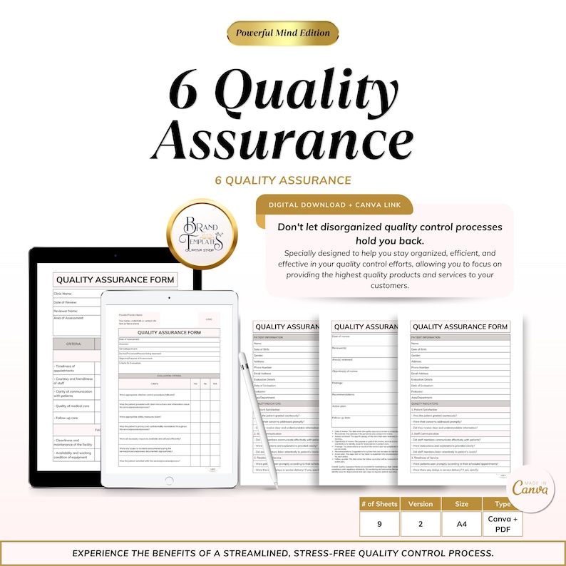 6 Quality Assurance Forms Templates - Track and Manage Your Process ...