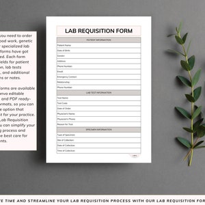 Lab Requisition Forms - 7 Editable Canva Templates and Printable PDF ...