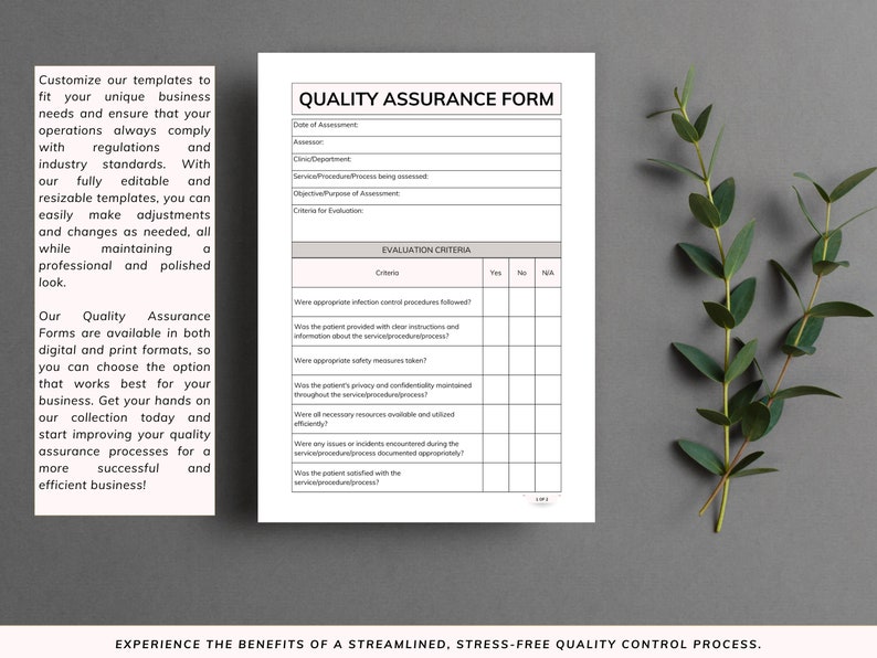 6 Quality Assurance Forms Templates - Track and Manage Your Process ...